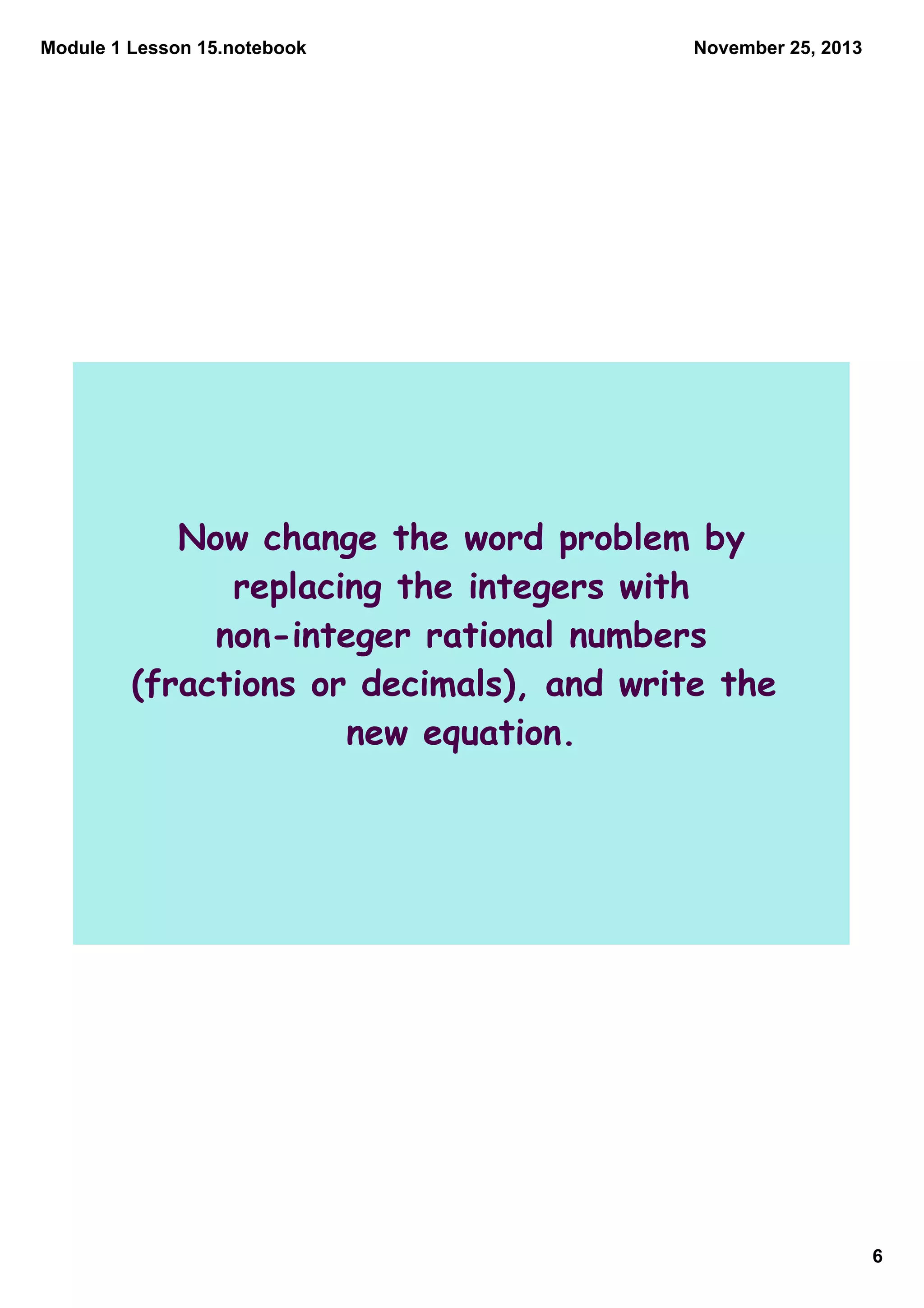 Module 2 lesson 15 | PDF