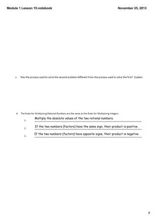 Module 2 lesson 15 | PDF