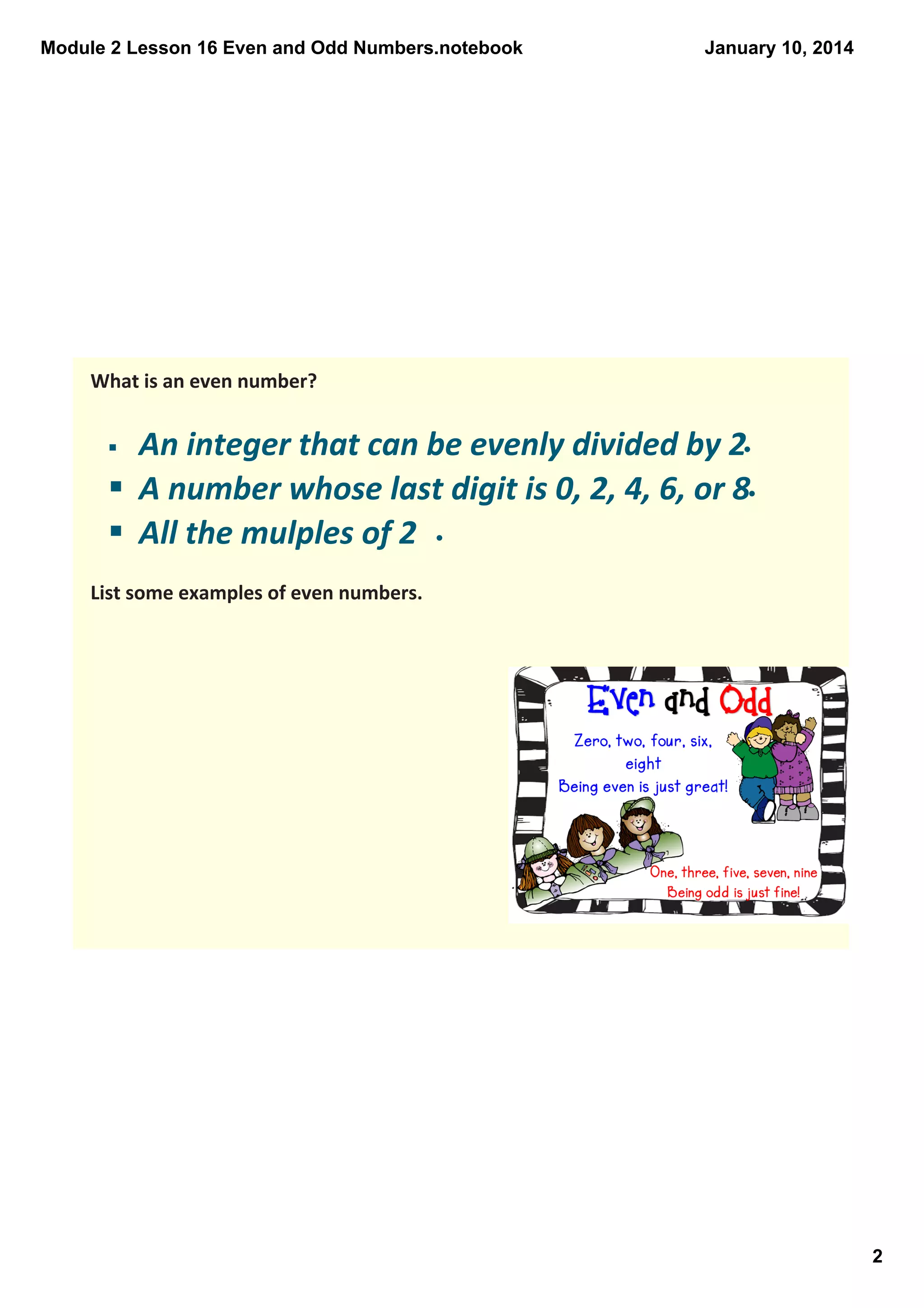 Module 2 lesson 16 | PDF