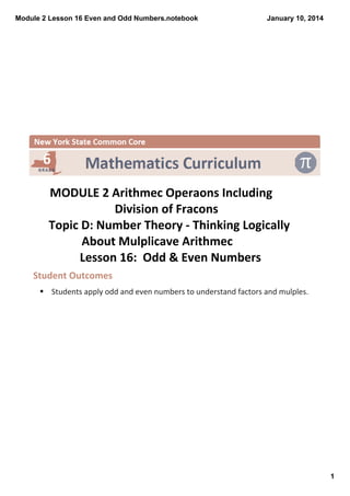 Module 2 lesson 16 | PDF