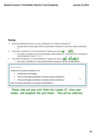 Module 2 lesson 17 | PDF