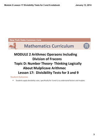 Module 2 lesson 17 | PDF