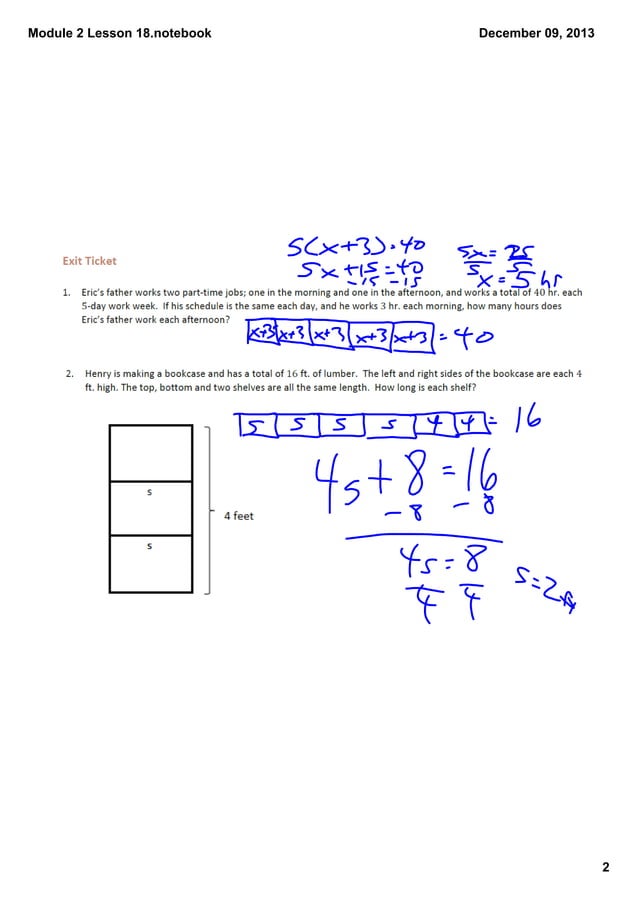 Module 2 lesson 18 | PDF