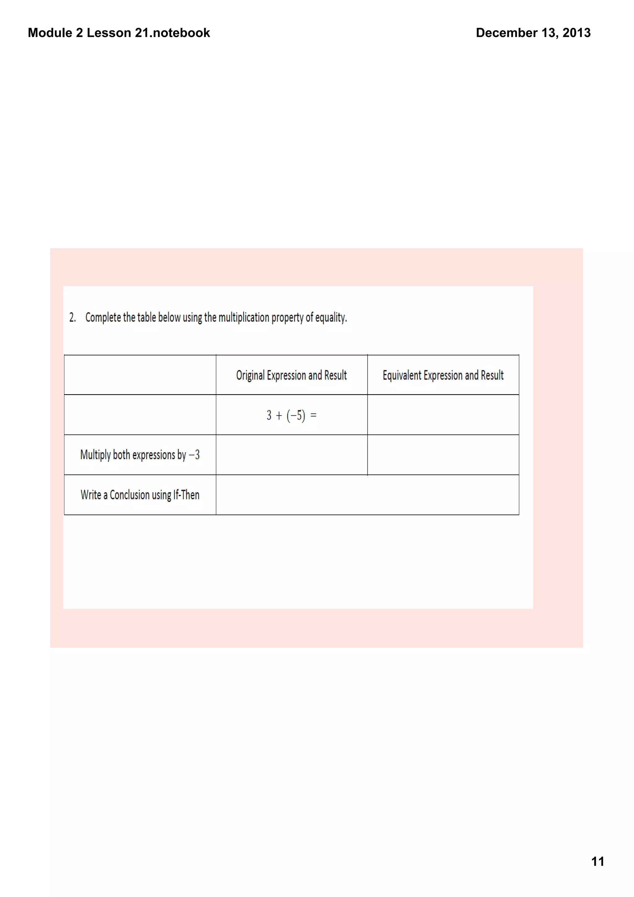 Module 2 lesson 21 | PDF