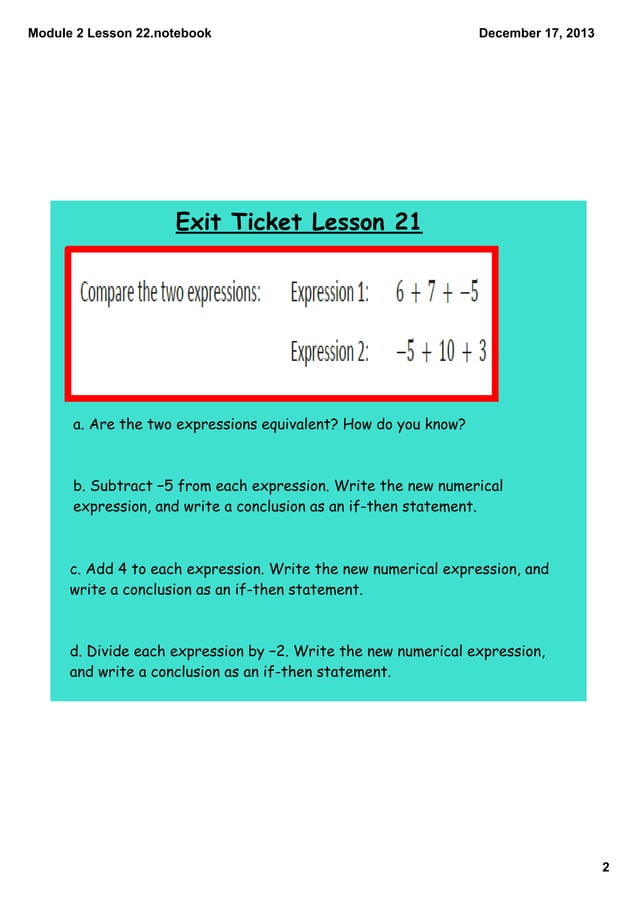 Module 2 lesson 22 | PDF