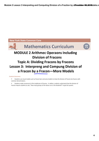 Module 2 lesson 3 class notes | PDF