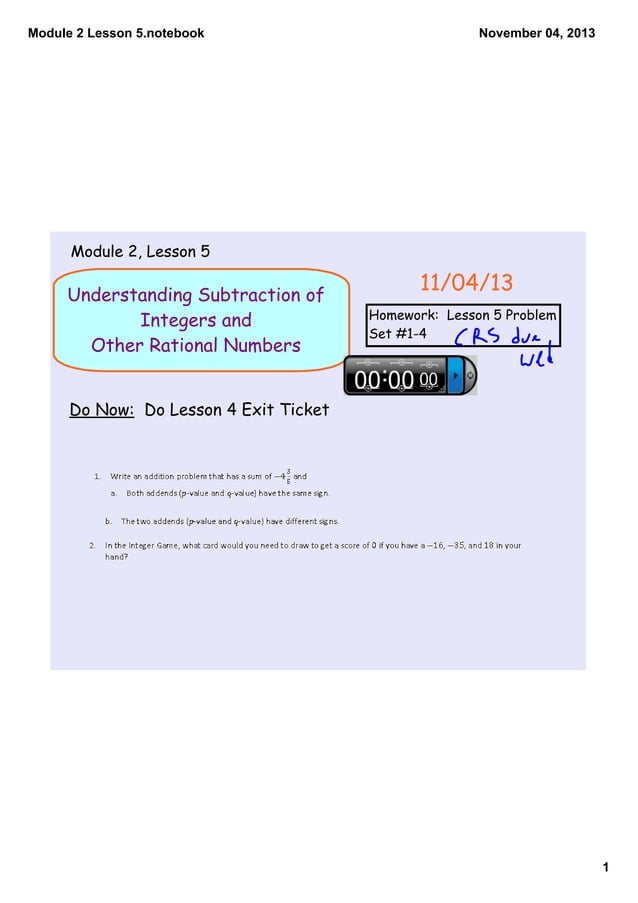 Module 2 lesson 5 | PDF