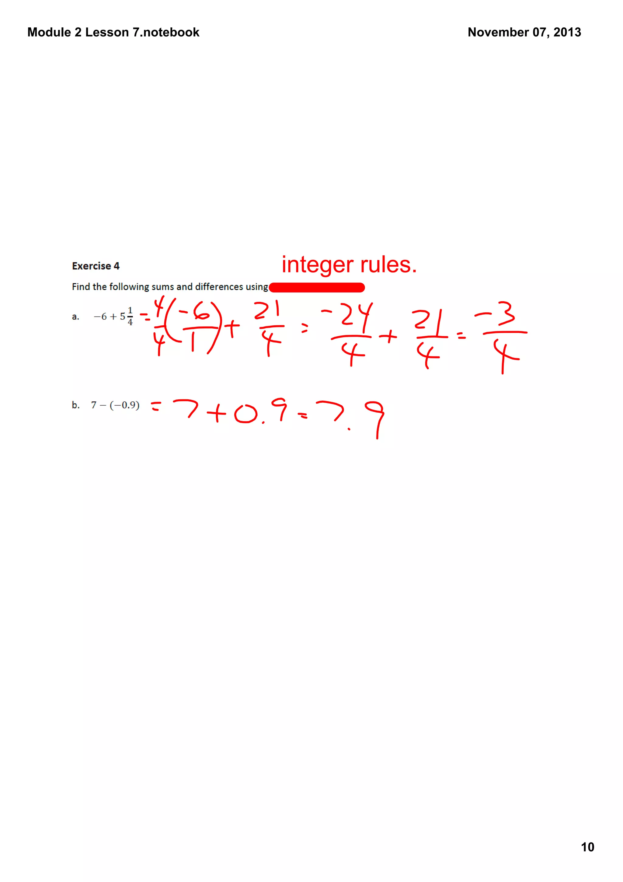 Module 2 lesson 7 | PDF