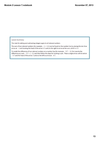 Module 2 lesson 7 | PDF