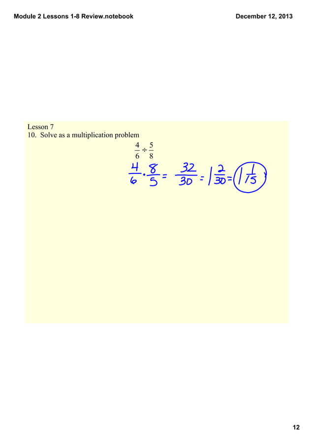 Module 2 lessons 1 8 review answer key | PDF