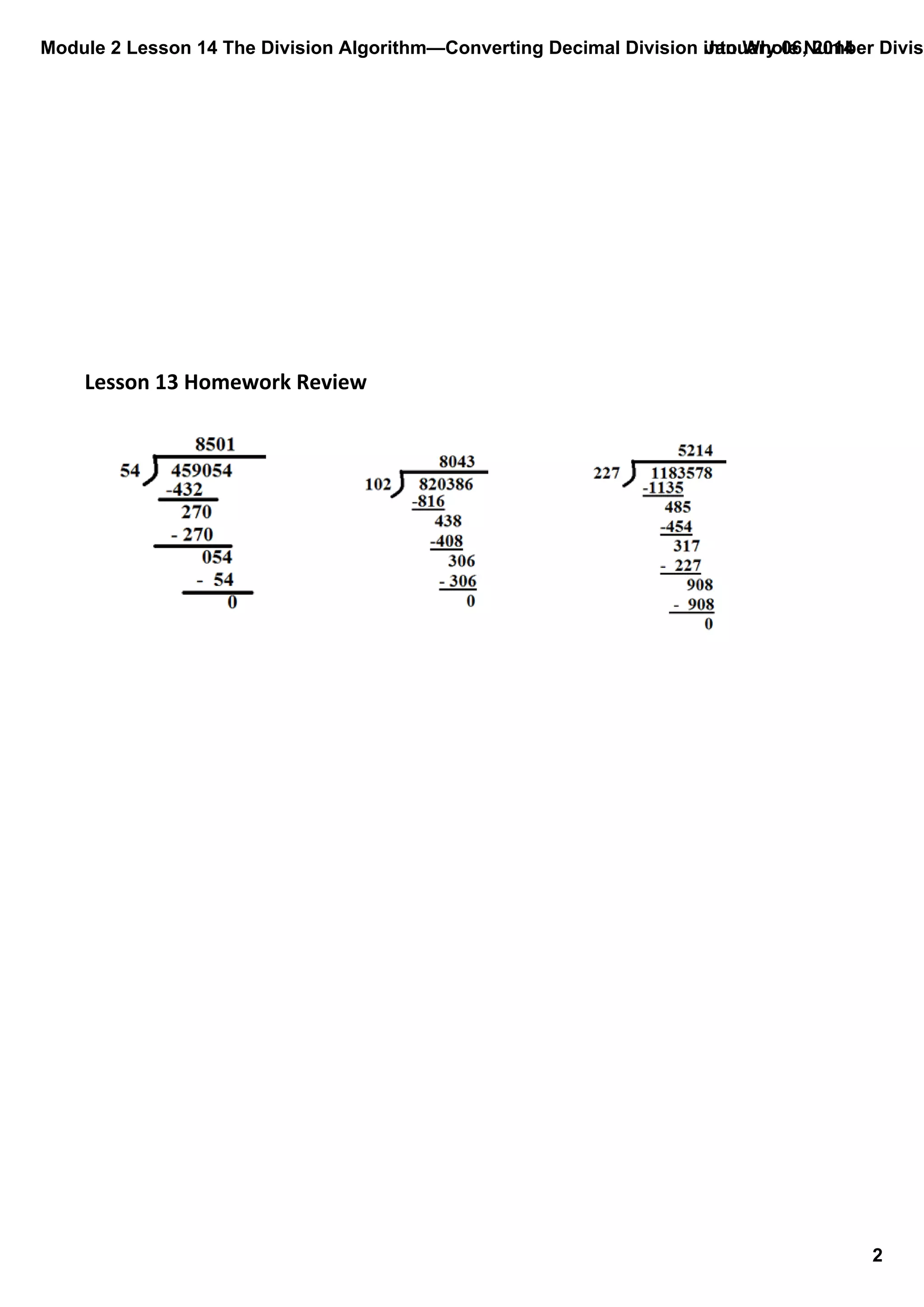Module 2 lessson 14 | PDF