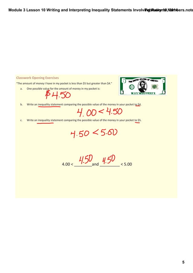 Module 3 lesson 10 | PDF
