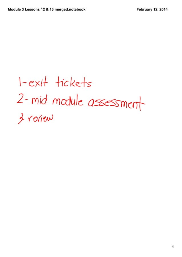 Module 3 lesson 12 & 13 | PDF