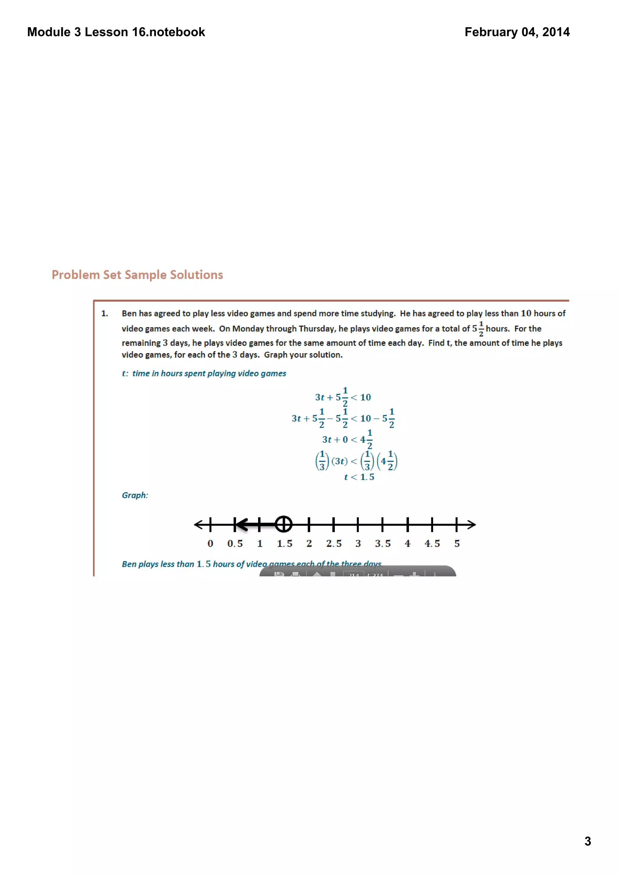 Module 3 lesson 16 | PDF