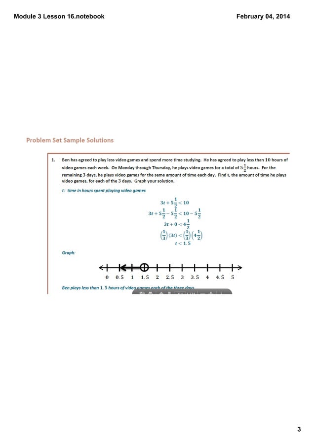 Module 3 lesson 16 | PDF