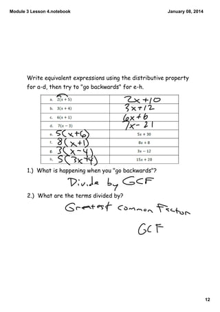 Module 3 lesson 4 | PDF