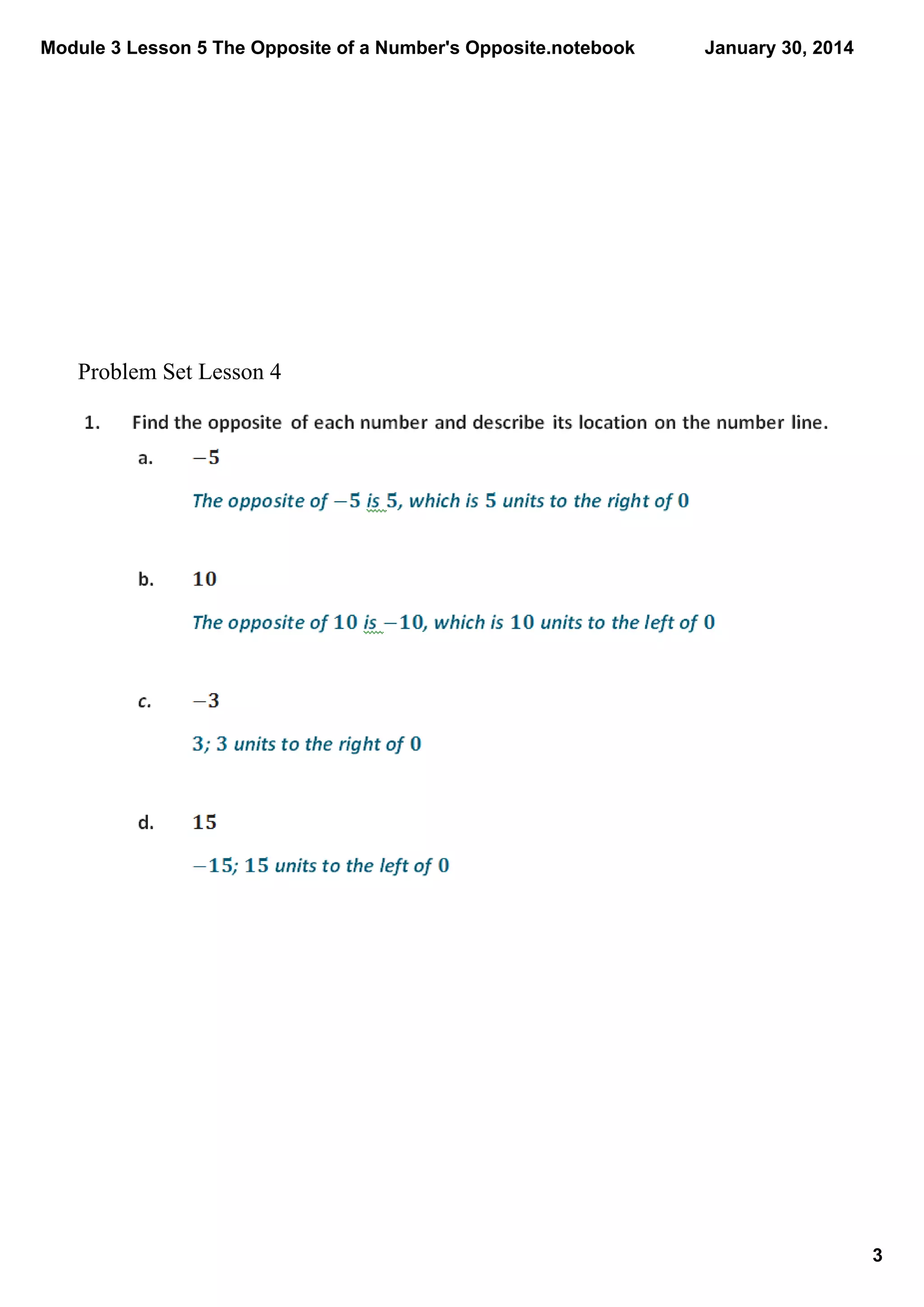 Module 3 lesson 5 | PDF