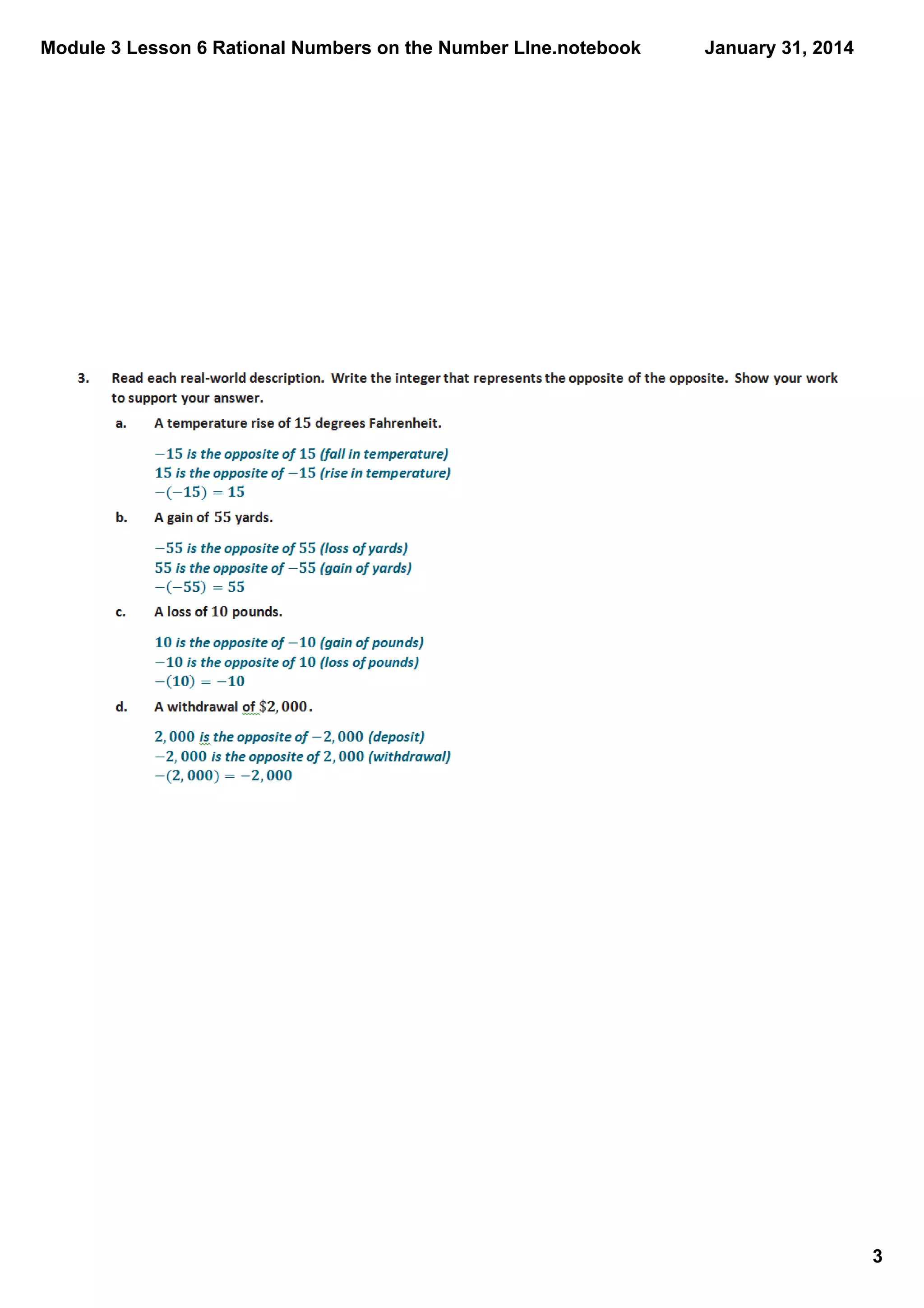 Module 3 lesson 6 | PDF