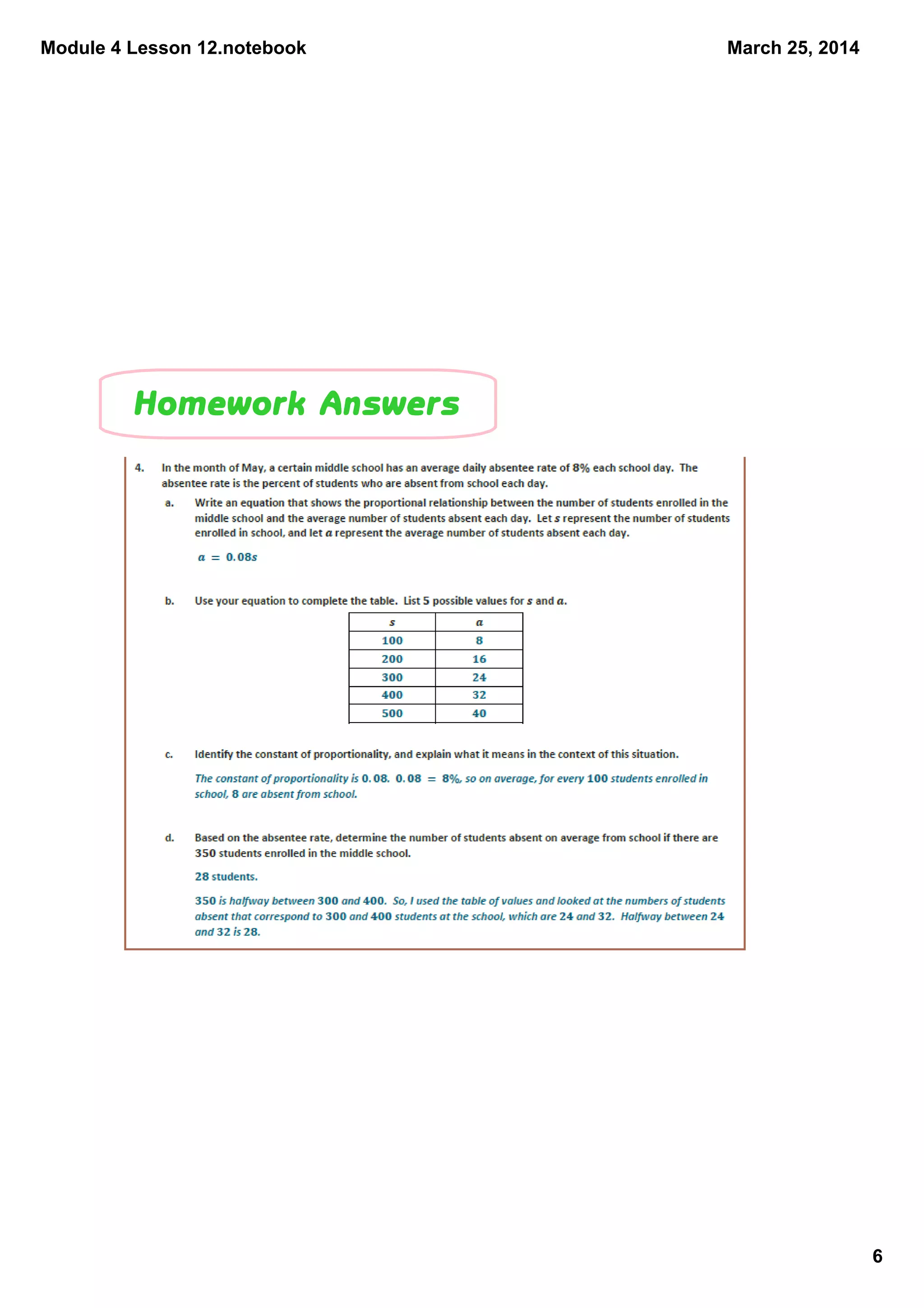Module 4 lesson 12 | PDF
