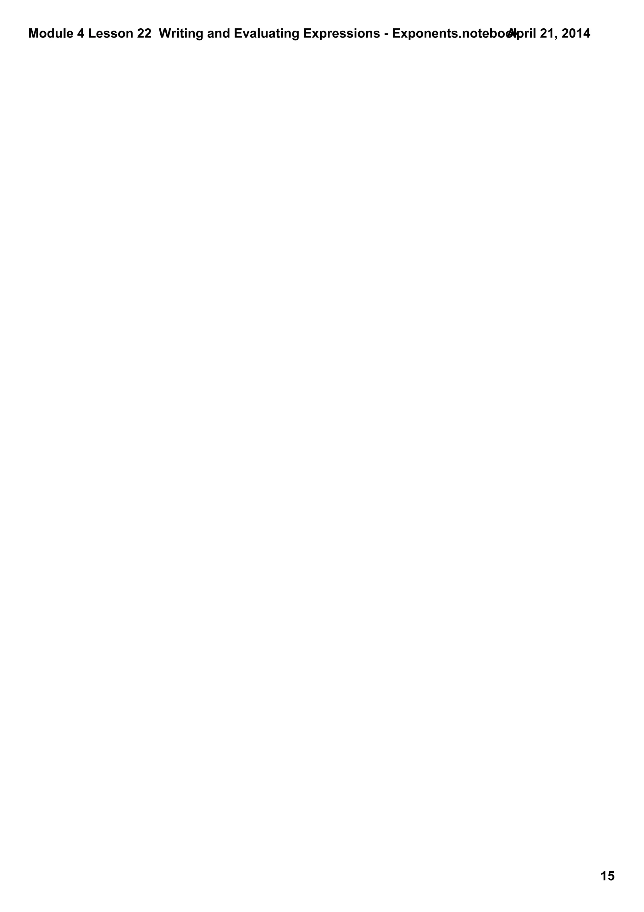 Module 4 lesson 22 | PDF