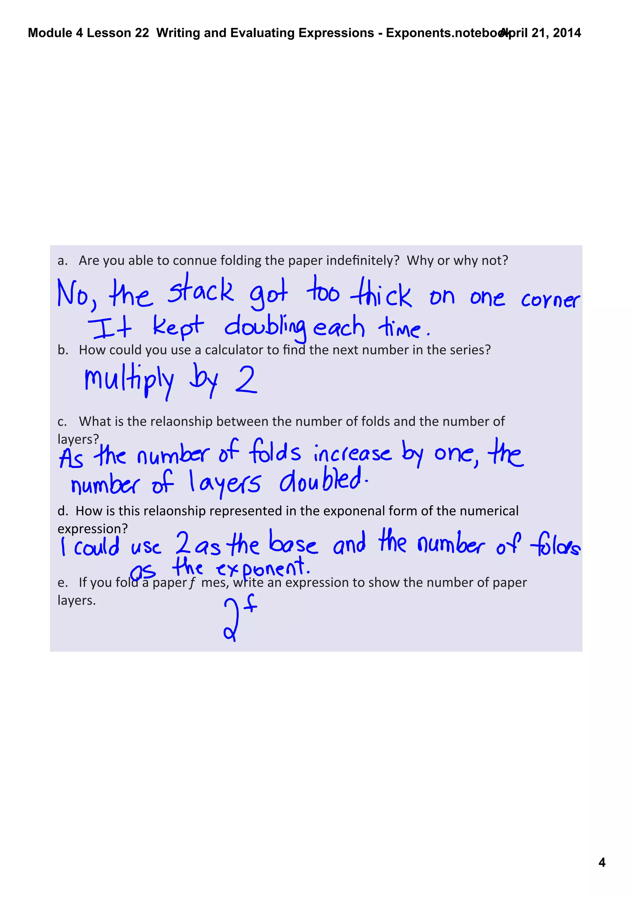 Module 4 lesson 22 | PDF