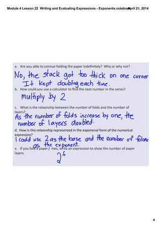 Module 4 lesson 22 | PDF