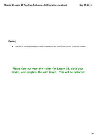 Module 4 lesson 28 | PDF