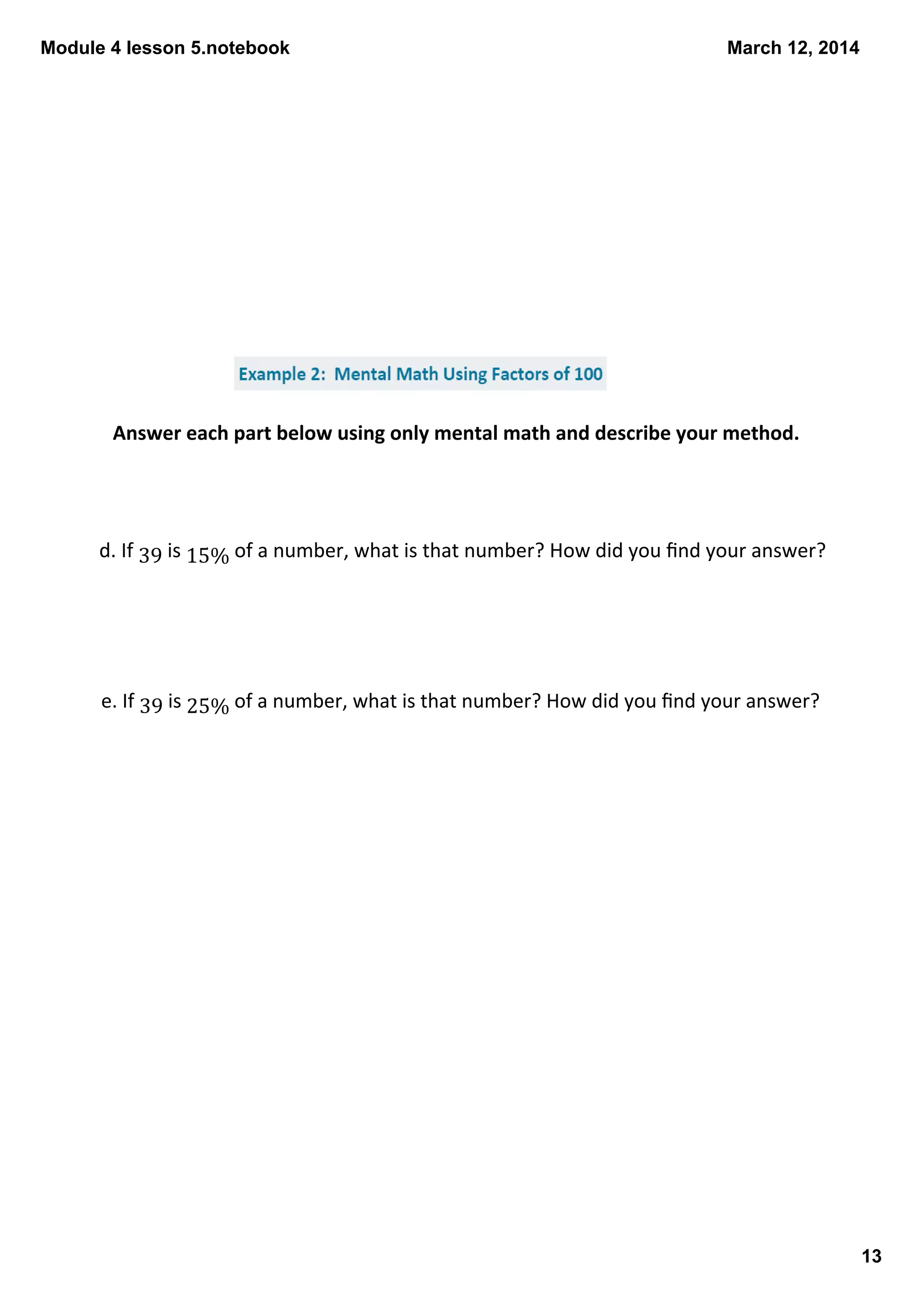 Module 4 lesson 5 | PDF