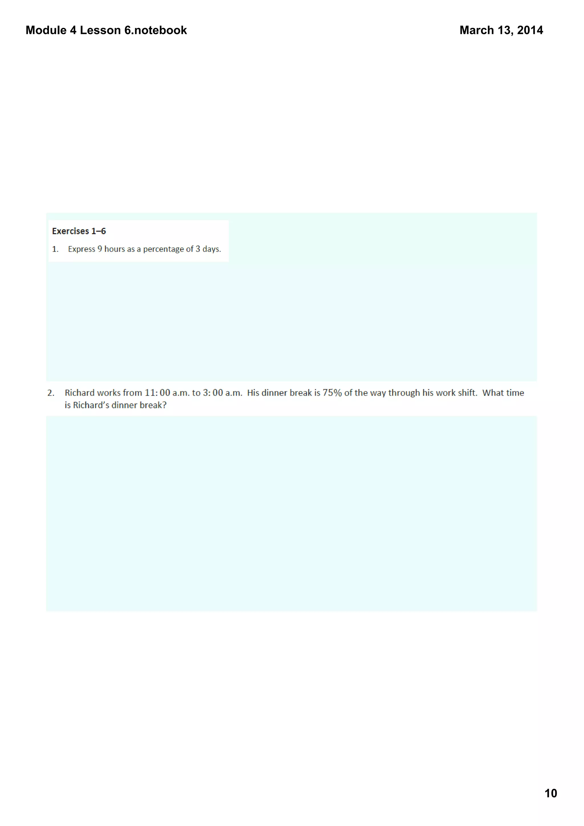 Module 4 lesson 6 | PDF