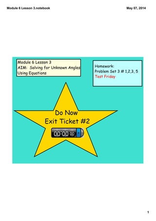 Module 6 lesson 3 | PDF