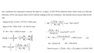 Electrical and electronics measurements Power Measurement | PPT