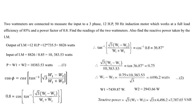 Electrical and electronics measurements Power Measurement | PPT