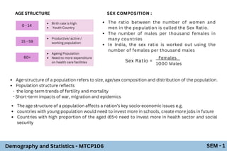 Demography and statistics notes module 2 | PDF