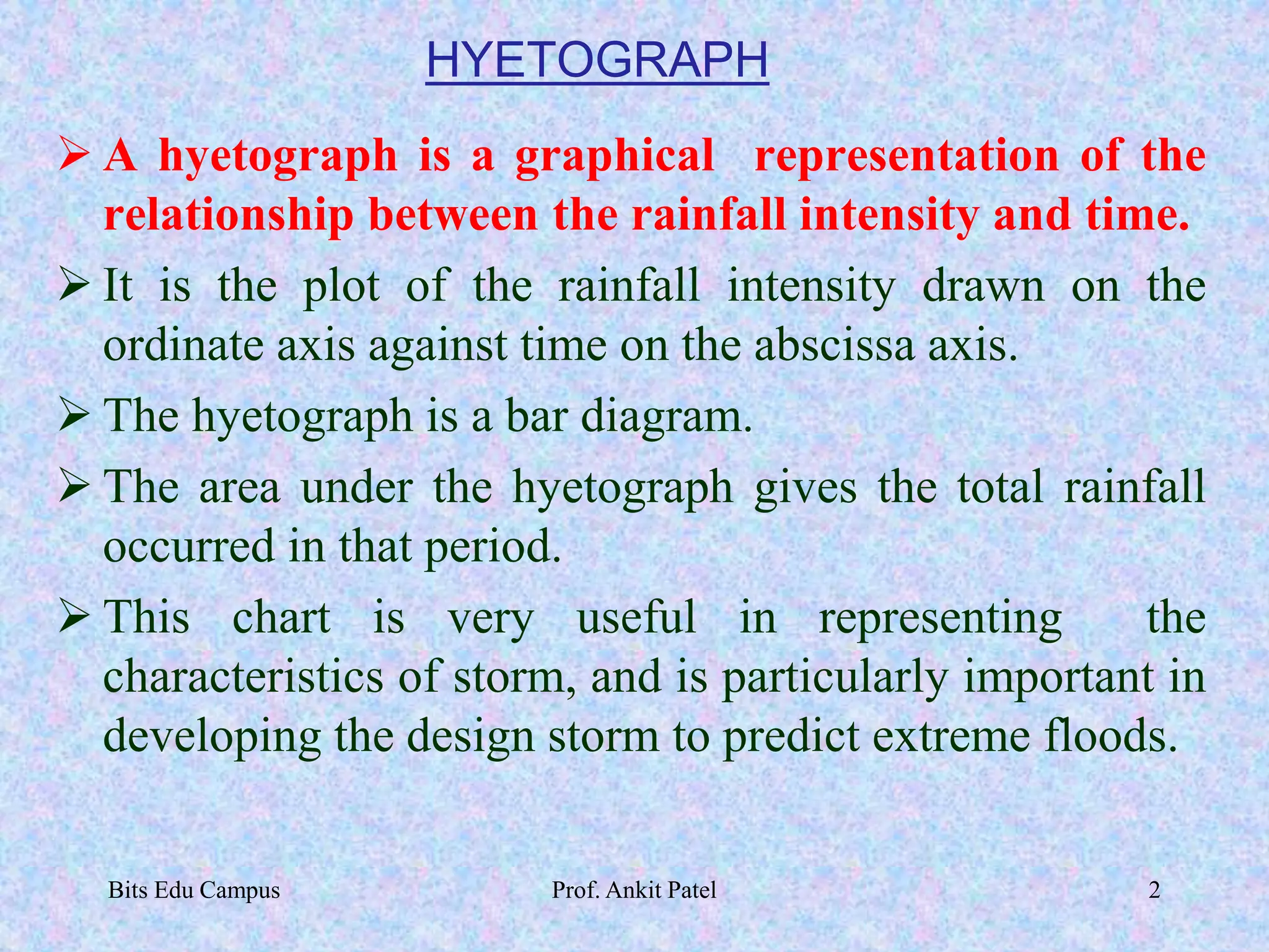 Module 2 ch-1 heytograph and hydrology analysis | PPTX