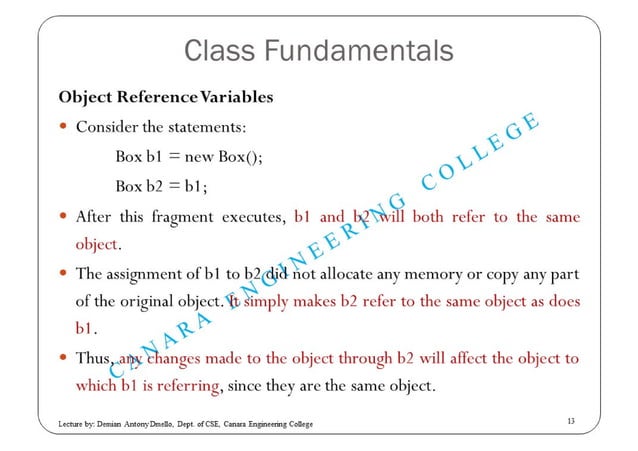 Introducing Classes in JAVA | PDF