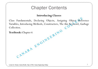 Introducing Classes in JAVA | PPT