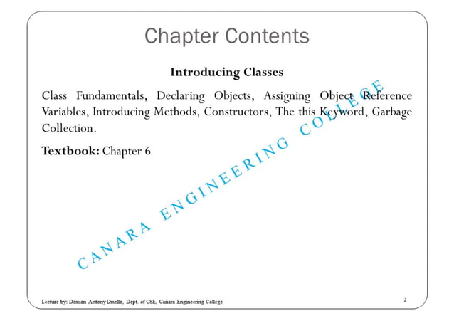 Introducing Classes in JAVA | PDF | Programming Languages | Computing