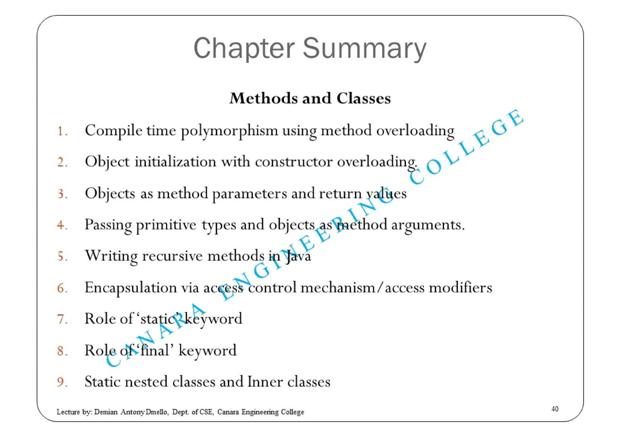 Methods and Classes in JAVA | PDF