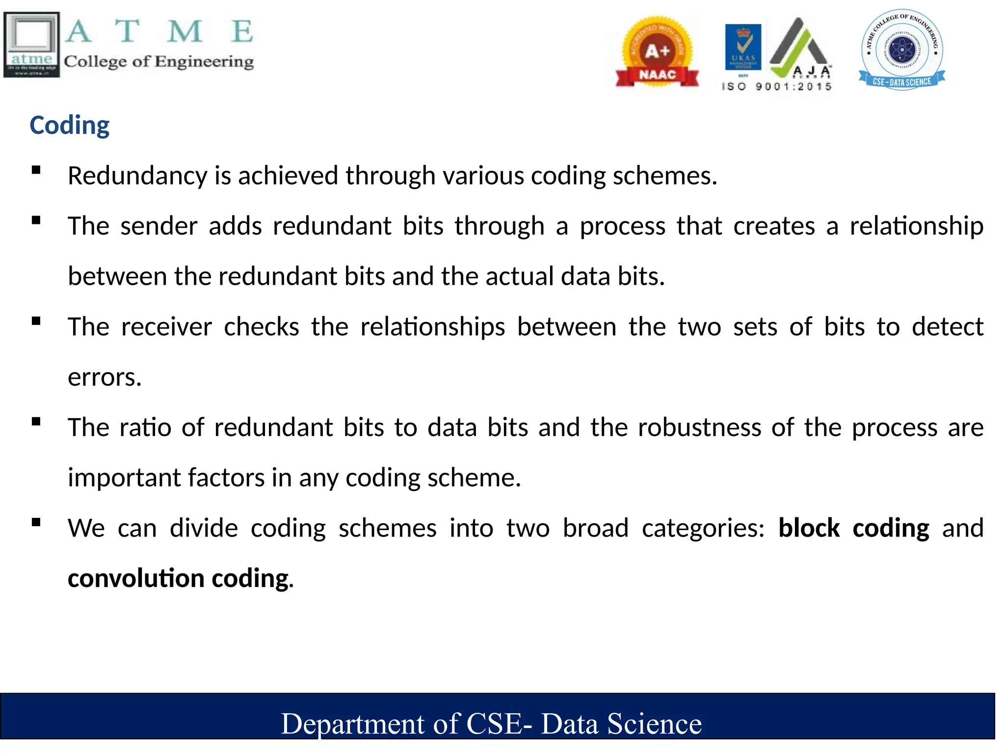 V semester, computer networks BCS502 Module-2_DataLinkLayer | PPTX