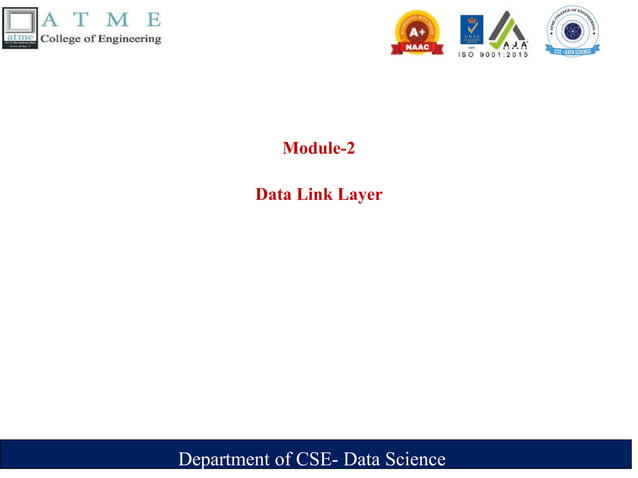 V semester, computer networks BCS502 Module-2_DataLinkLayer | PPTX