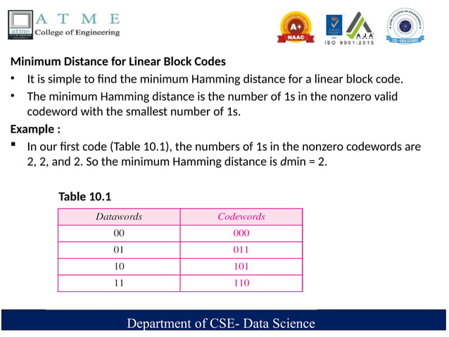 V semester, computer networks BCS502 Module-2_DataLinkLayer | PPTX