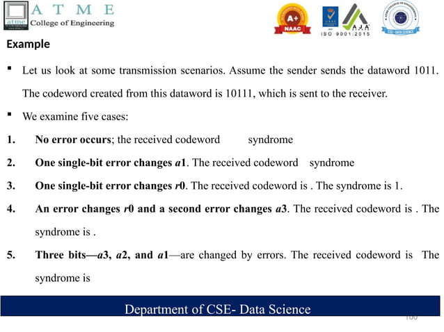 V semester, computer networks BCS502 Module-2_DataLinkLayer | PPTX