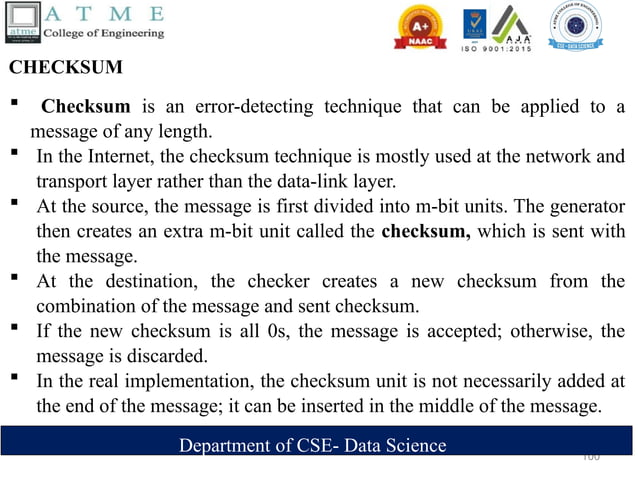 V semester, computer networks BCS502 Module-2_DataLinkLayer | PPTX