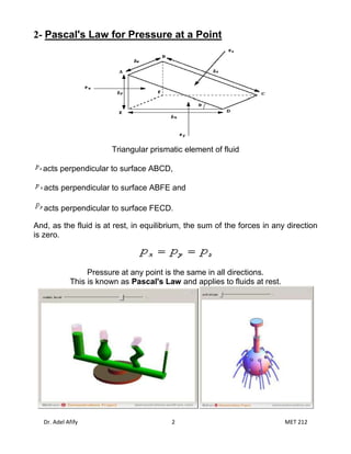 MET 212 Module 2-hydrostatics | DOCX