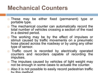 TRAFFIC SURVEYS- TRANSPORTATION ENGINEERING | PPTX