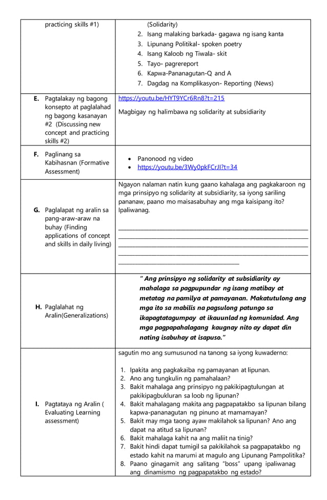 ESP 9 Modyul 2 (Session 2) | DOCX