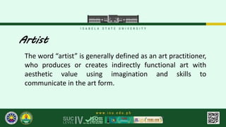 Art appreciation Artist and the Artisan pdf | PPTX