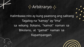 Konseptong Pangwika (Komunikasyon at Pananaliksik) | PPTX