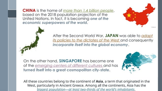 CONTEMPORARY WORLD: A WORLD OF REGIONS_MODULE-3.pptx | Asia Travel ...