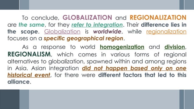 CONTEMPORARY WORLD: A WORLD OF REGIONS_MODULE-3.pptx | Asia Travel ...